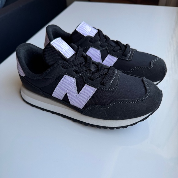 New Balance | Shoes | New Balance Girls Black And Lilac Glo Brand New ...